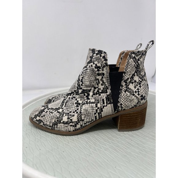 Dr. Scholl's | Shoes | Dr Scholls Python Snake Ankle Booties Womens 7 ...